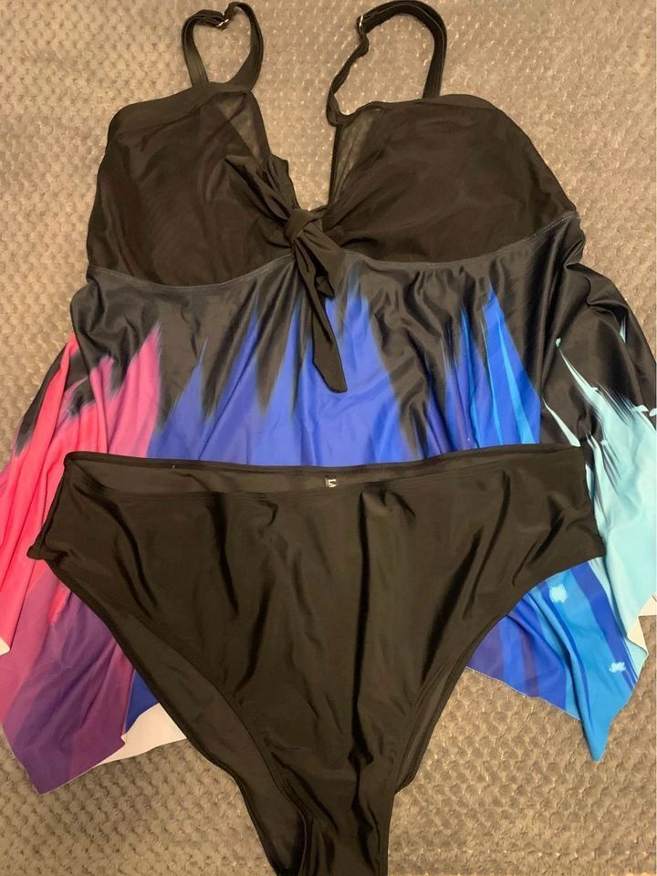 LAPA Womens Plus Size 2 Piece Bathing Suit Tankini Swimsuit | eBay