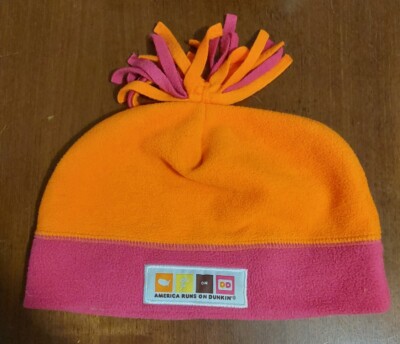 Dunkin Donuts Fleece Hat Beanie One Size Fits Most 2014 vintage Unisex ...
