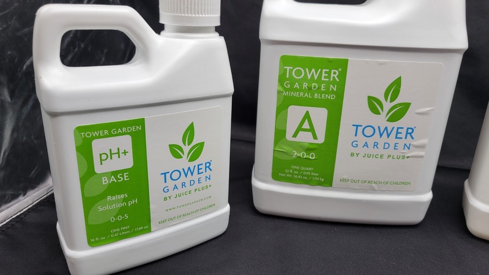 Tower Garden pH+ Base pH- Acid Mineral blend A&B New sealed | eBay
