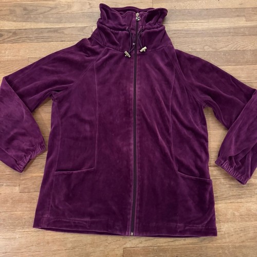 John Vass purple full zip jacket size 2 (12) b57 | eBay