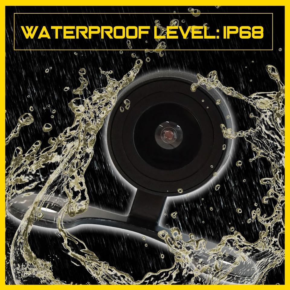 Waterproof CMOS Car Rear/Front View Backup Parking Reverse Camera Back ...