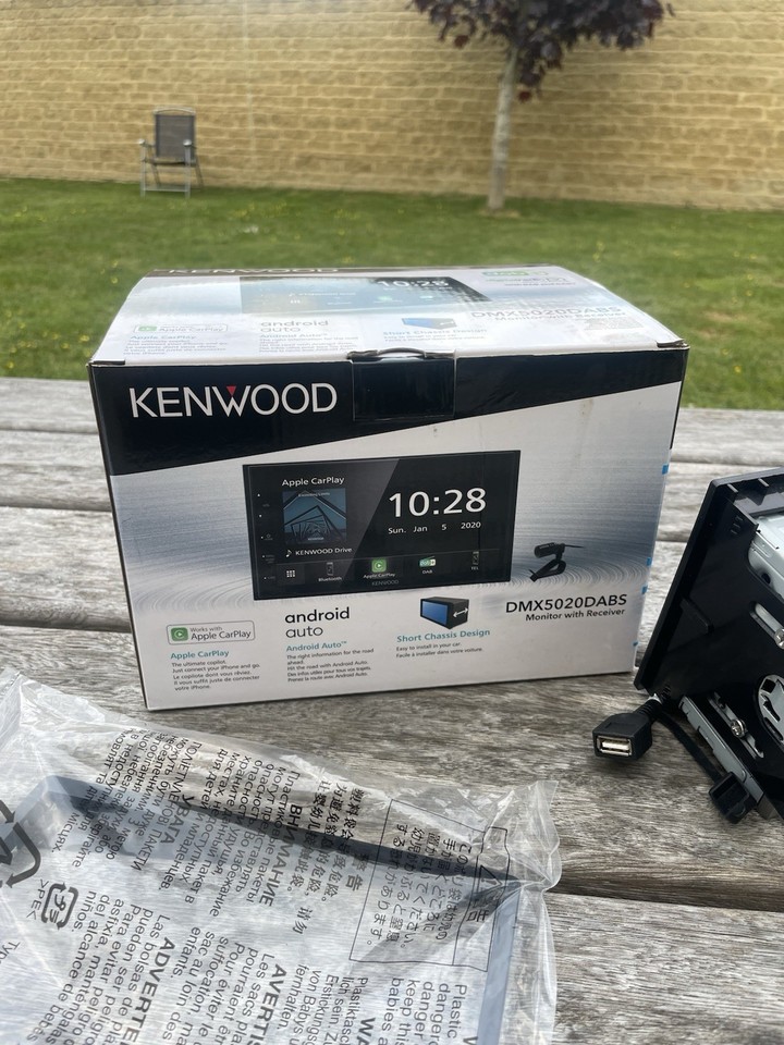 Kenwood DMX5020DABS 6.8" Bluetooth DAB Apple Carplay Android Auto Car ...