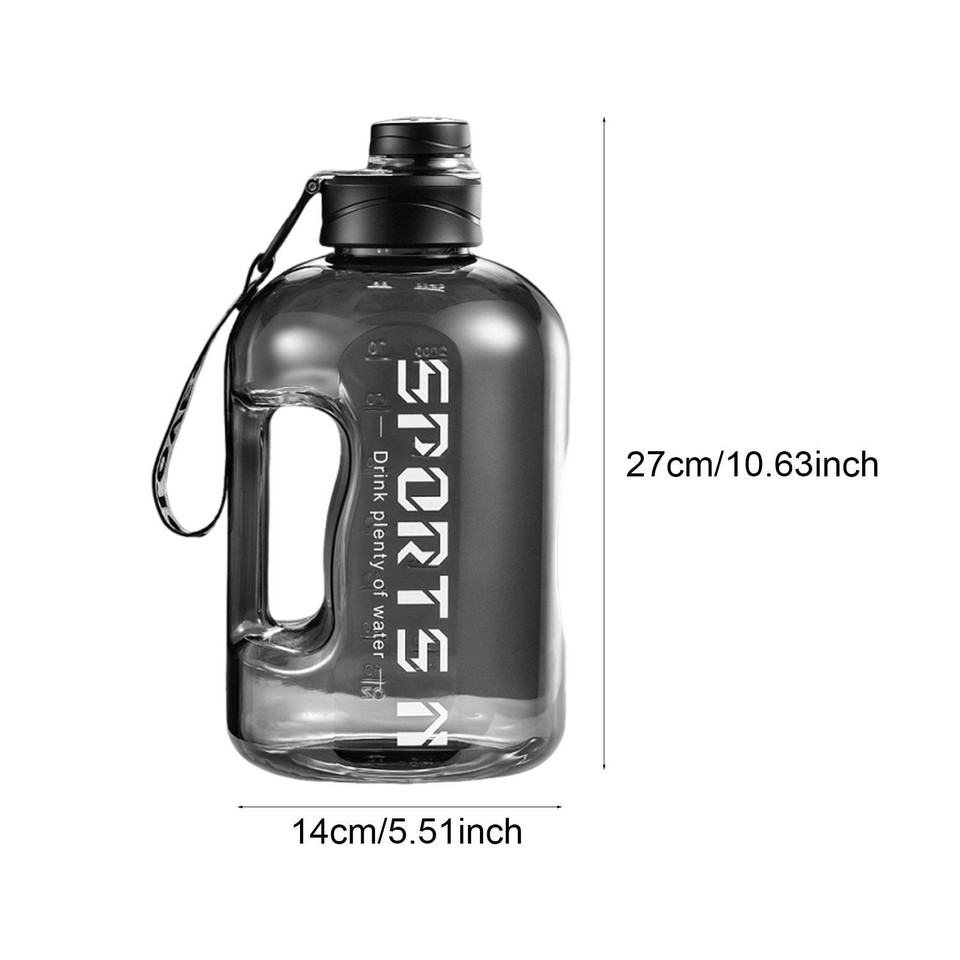 Water Bottle Large Capacity 2.7L Precision Scale for Running Workout ...