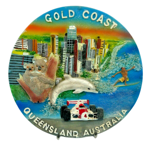 Vintage Gold Coast Queensland Australia Souvenir Plate 19.5cm | eBay ...
