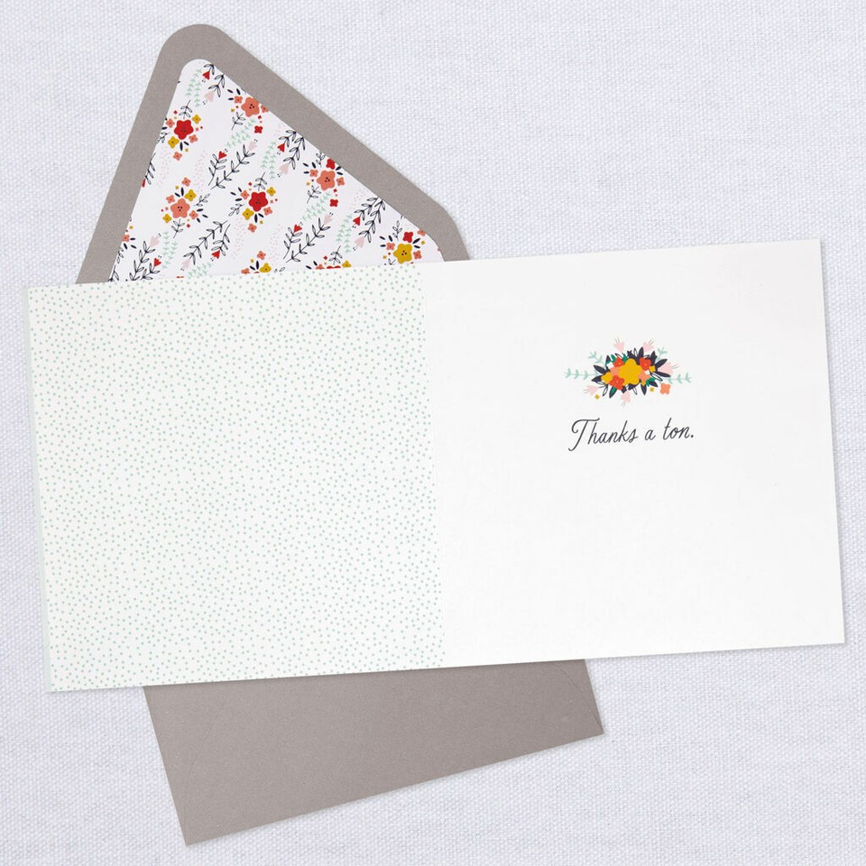 Hallmark Thank You Card by Signature ~ 3D Elephant with Beads " Thanks ...