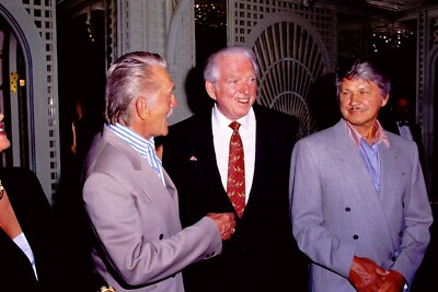 KIRK DOUGLAS, SIDNEY SHELDON, CHARLES BRONSON 35mm SLIDE | eBay