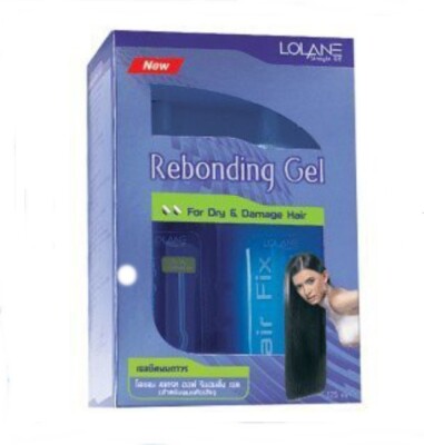 LOLANE Set Kit for Dry Damage Hair Straight Off Rebonding Gel Easy to ...