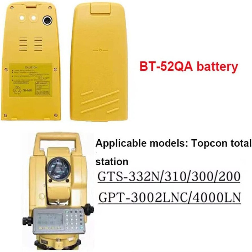 2X NEW Topcon BT-52QA Total Station Battery for GTS/GPT Series ...