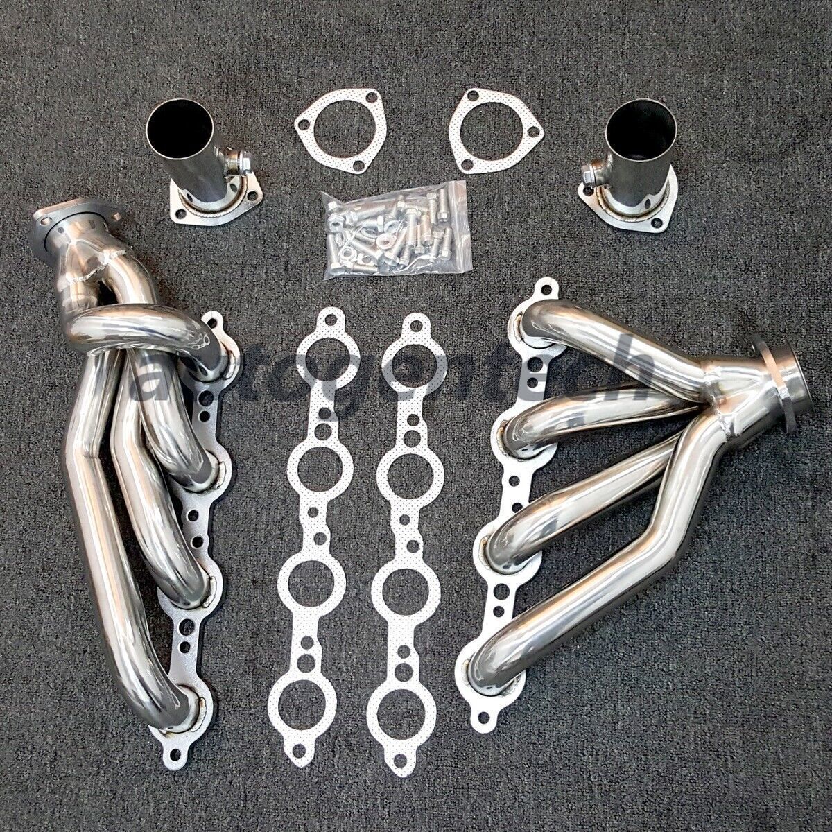 LS Swap Headers 304SS FOR Chevy C10 Chevelle Camaro Caprice LS1 LS2 LS6 ...