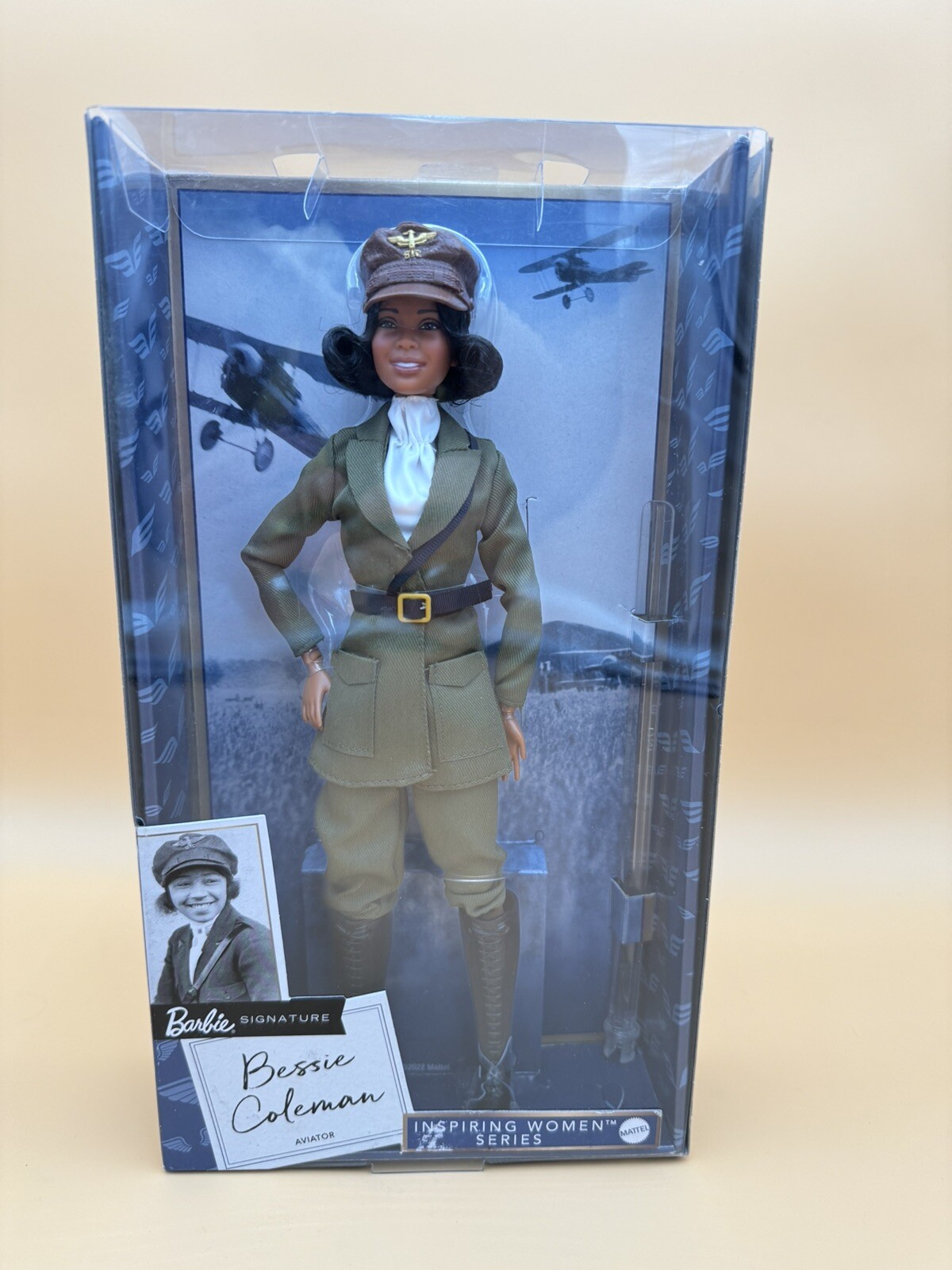Barbie BESSIE COLEMAN 12” Signature Aviator Doll Inspiring Women Series NEW