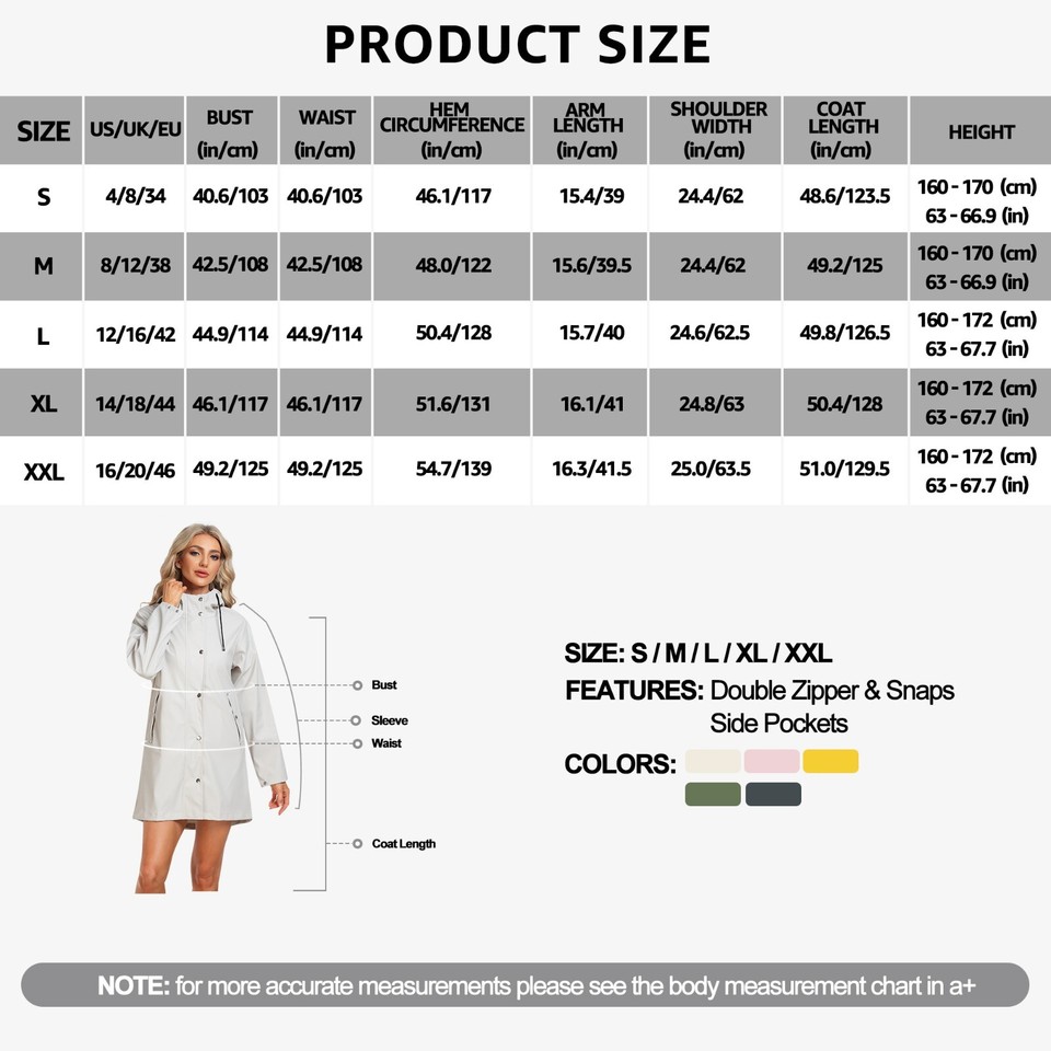 UNIQUEBELLA Summer Women Raincoat Waterproof Outdoor Jacket Ponch Long ...