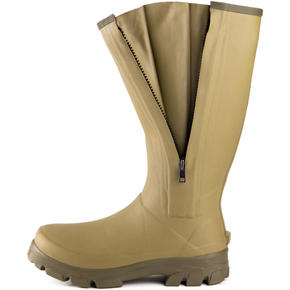 Savage Island Side Zip Rubber Wellington Boots Neoprene Lined ...