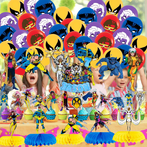 X MEN 97 wolverine cupcake topper birthday party supplies centerpiece ...