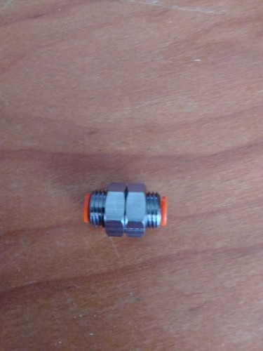 SMC KQ2E07-00N-V Nickel Tube Fitting, Bulkhead Union, 1/4" Tube OD ...