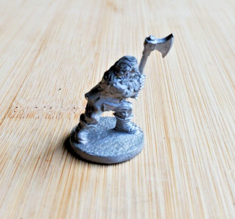 Vtg. 1990 Ral Partha Lead D&D Miniatures / Dwarf w/Two handed Axe | eBay