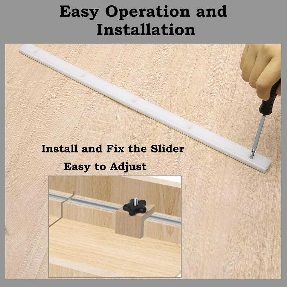 Table Saw Sled Kit, Table Saw Crosscut Sled Kit with 2 17”UHMW Miter ...