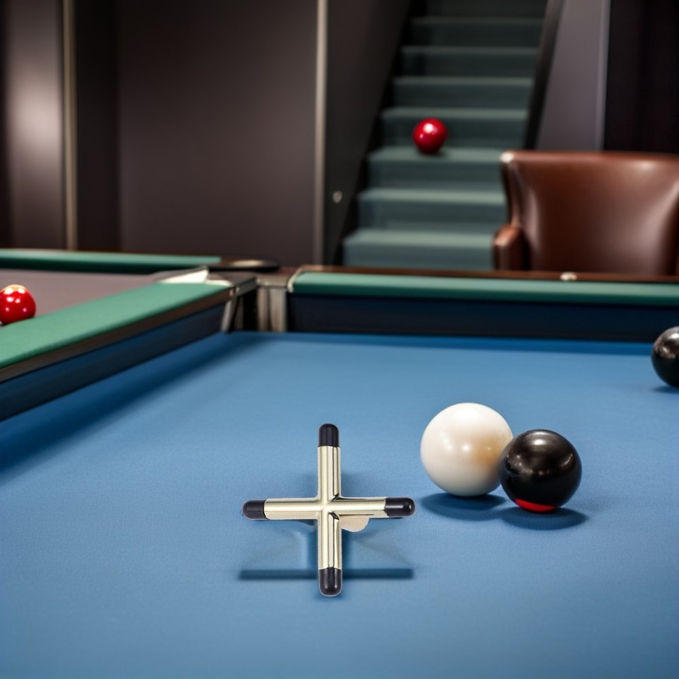 Snooker Billiards Cue Rack Bridge Head Cross Holders Rod Pool Cue Stick ...
