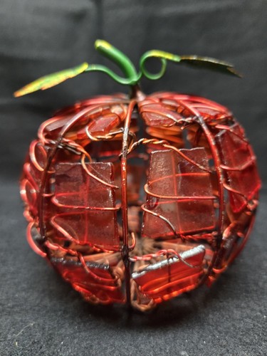 Mosaic Wired And Glass Apple Decor 5 Inches Tall Unique | eBay