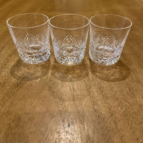 Kagami Crystal Octagonal Sake Cups Set of 3, Clear Cut Glass, Elegant ...