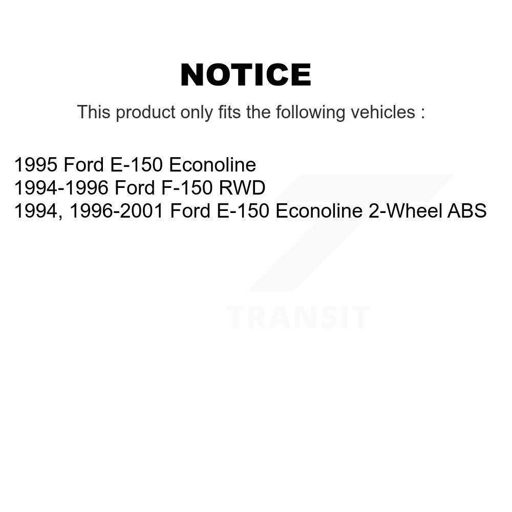 [Front] Disc Brake Rotors Hub And Ceramic Pad Kit For Ford F-150 E-150 ...