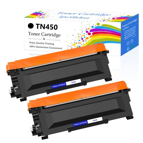 2PK New TN450 TN420 Toner Compatible for Brother FAX-2840 FAX-2940 HL ...