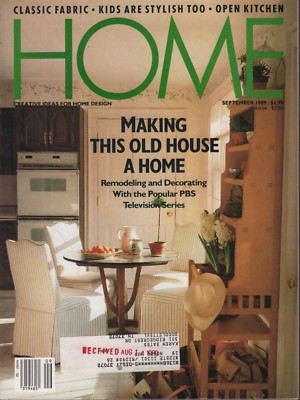 Home Magazine September 1989 Jon Jensen This Old House w/ML 090318DBE2 ...
