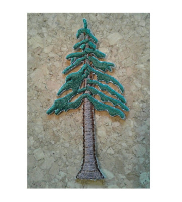 Tree- Pine Tree - Forest - Nature - Embroidered Iron On Applique Patch ...