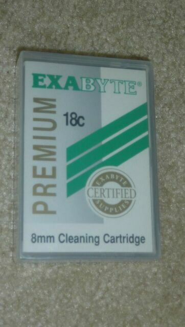 8mm Premium Exabyte 18c Cleaning Tape Cartridge 309258 for sale online ...