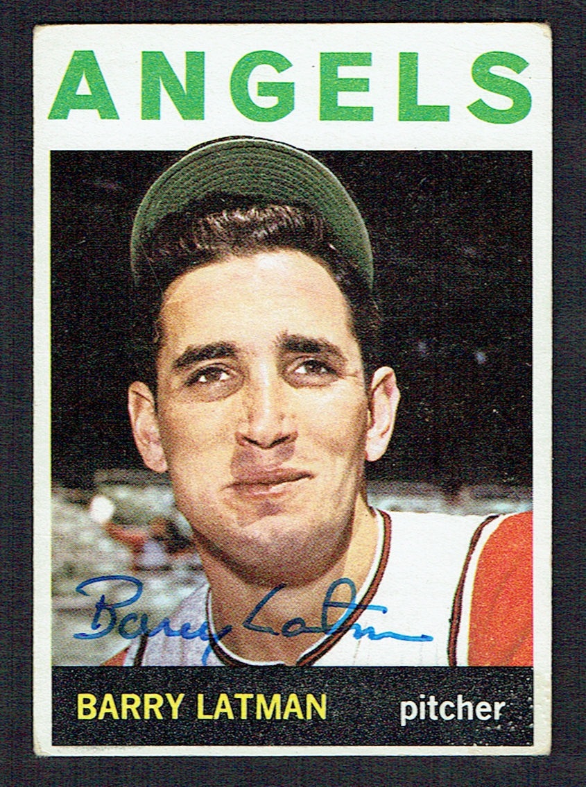 Barry Latman #227 signed autograph auto 1964 Topps Baseball Trading ...