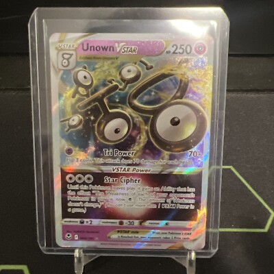 Pokémon TCG Unown VSTAR Silver Tempest 066/195 Holo Ultra Rare | eBay