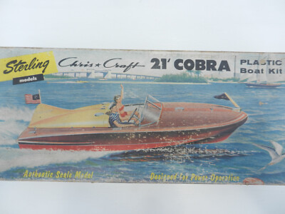 VINTAGE CHRIS CRAFT 21' COBRA - STERLING - MODEL BOAT KIT | eBay