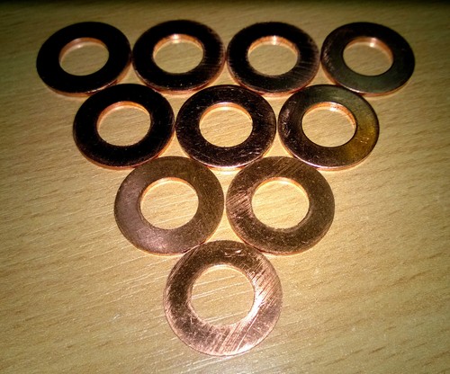M8 / M10 / M12 Copper Flat Washers (Pack 10) | eBay UK