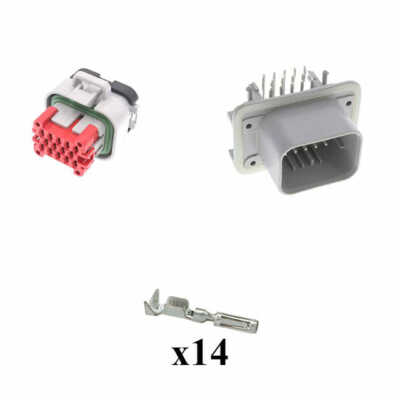 Kit Connector Ampseal Male Female 14 Way grey PCB 90° | eBay UK