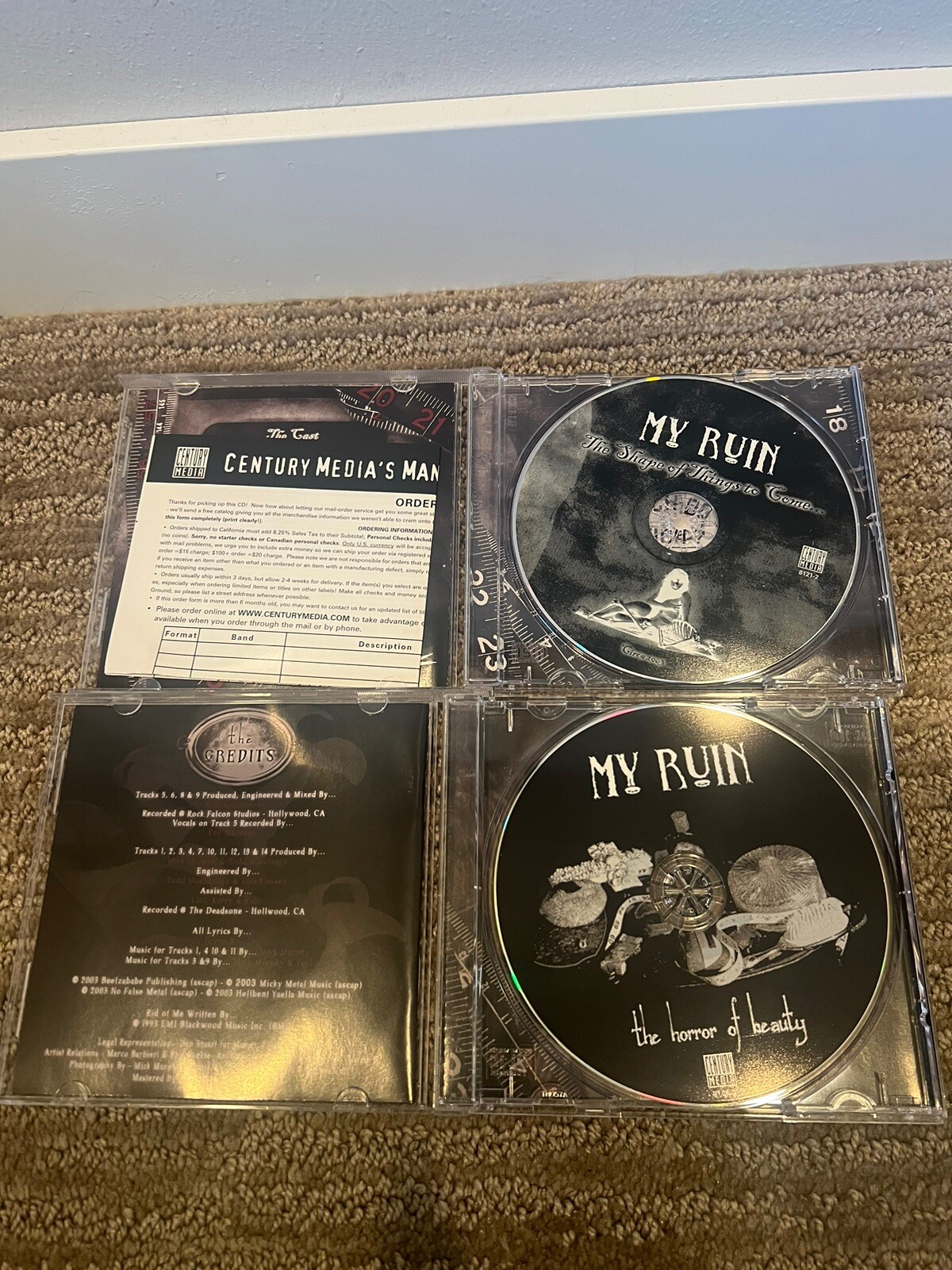 My Ruin 2 CD Lot - The Shape of Things to Come [EP] + The Horror Of ...