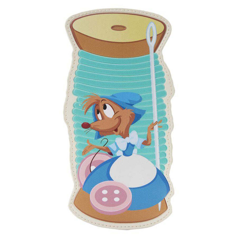 Official Cinderella 1950 Mouse Spool Polyurethane Vegan Leather Card ...