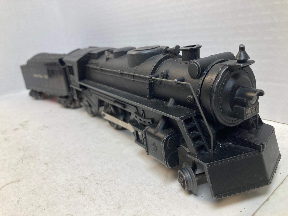 Marx 666 2-4-2 steam locomotive with Santa Fe tender O Gauge Postwar | eBay