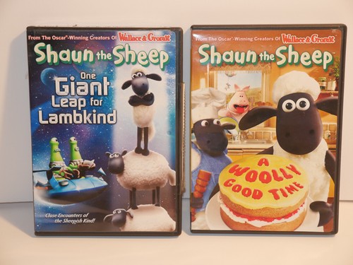 SHAUN THE SHEEP 2 DVD LOT - ONE GIANT LEAP FOR LAMBKIND & A WOOLLY GOOD ...