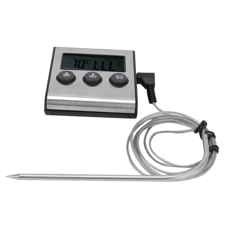 Digital Meat Thermometer Food Temperature Meter With Folding Probe ...