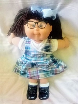 Cabbage Patch Kids PA Brn Thick Hair, violet Eyes, ready for school ...