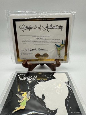 Pair Of Tinkerbell Disney Movie Club Exclusive VIP Pins w/COA | eBay
