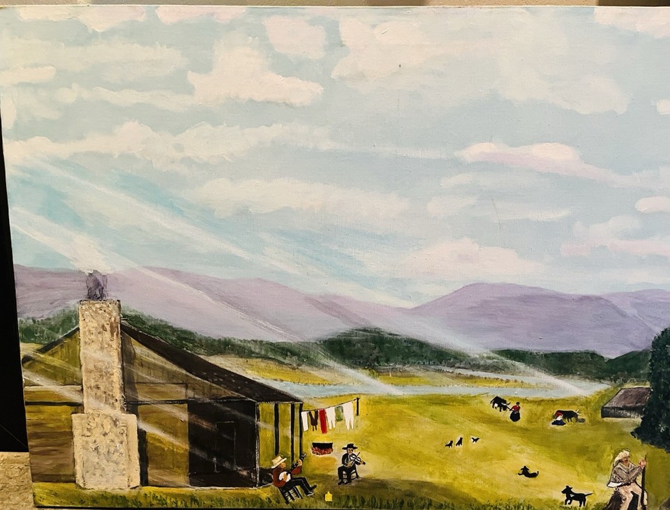 Vintage folk art "household surrealism" Signed By The Artist Randall ...