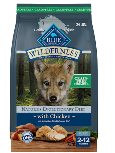 Blue Buffalo Chicken, Natural Ingredients, Chicken for Puppy Dry Dog ...