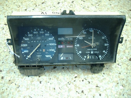 VW Fox instrument cluster 87 - 93 yr clock guages speedometer #591 | eBay