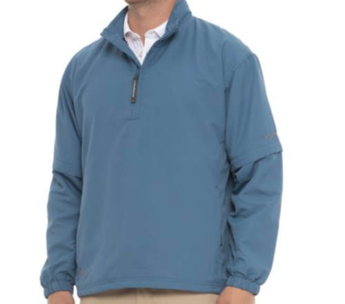 NEW STORMTECH GXW-1 WINDPROOF CONVERTIBLE GOLF JACKET SHIRT MENS S BLUE ...
