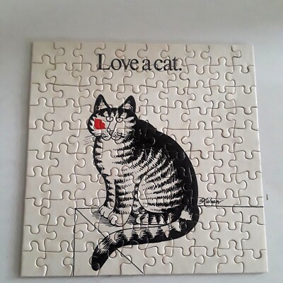Vintage 1979 Kliban Cats 100 Piece Love a Cat Puzzle | eBay