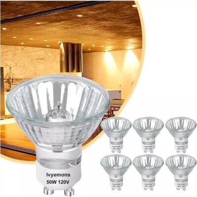 GU10+C 120V 50W Bulb - High Output 500LM GU10 Dimmable Bulb, MR16 GU10 ...