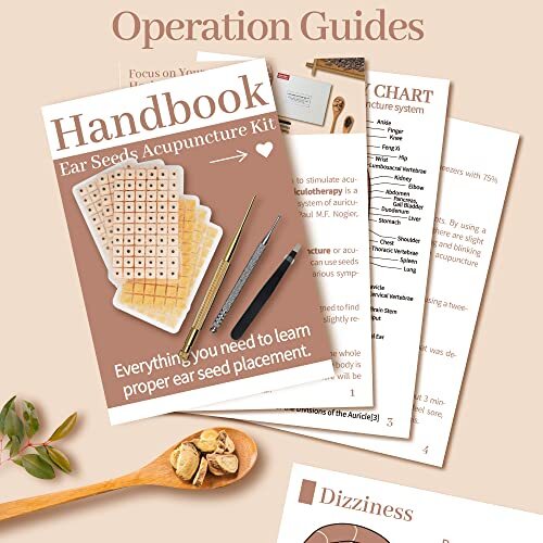 1200Pcs Ear Seeds Acupuncture Kit Auricular Sticker Kit with Ears Seed ...