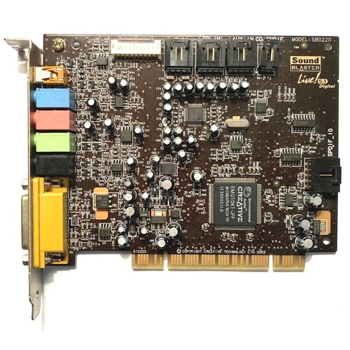 Creative Sound Blaster Live 5.1 Digital Audio PCI Card SB0220 with ...