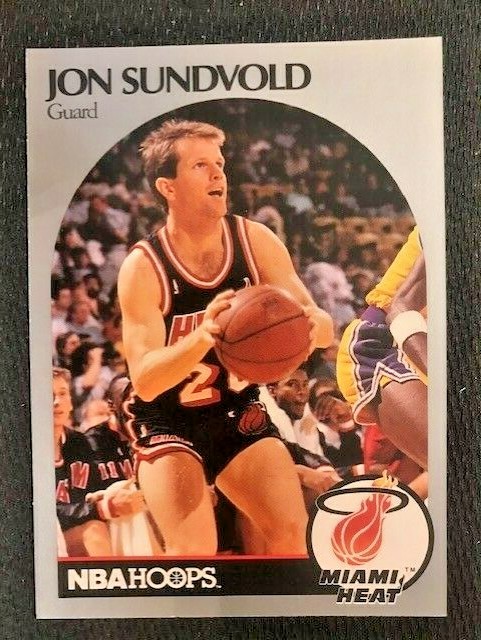 NBA - 1990 NBA Hoops Jon Sundvold - Miami Heat | eBay