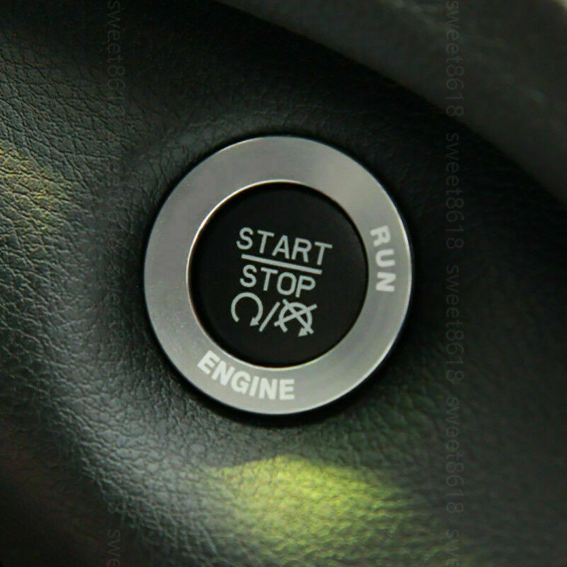 Engine Start Stop Ignition Push Button Ring Trim For Jeep Cherokee 2014 ...